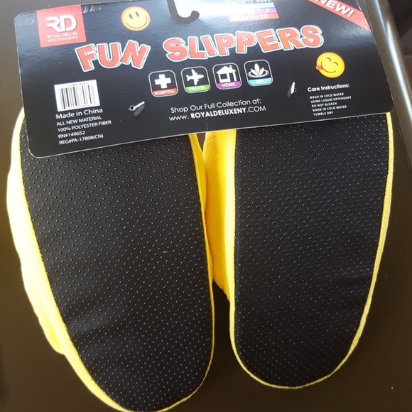 Shoes | Yellow Plush Emoji Slippers Laughing Crying | Poshmark